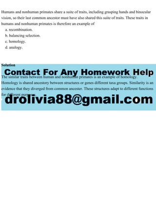 Humans and nonhuman primates share a suite of traits, including gras.pdf