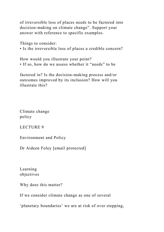 Humans and the environmentLECTURE 1Environment and P.docx