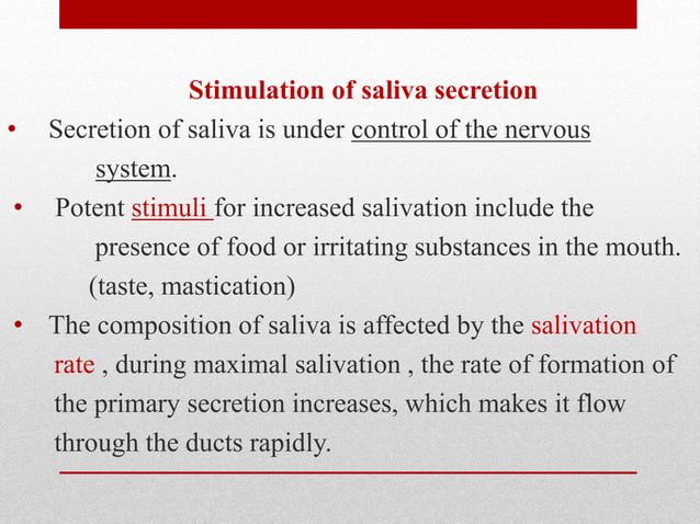 human secretion like saliva in the process.pptx