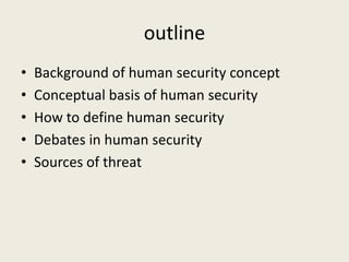 Human security | PPTX
