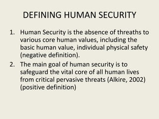 Human security | PPTX