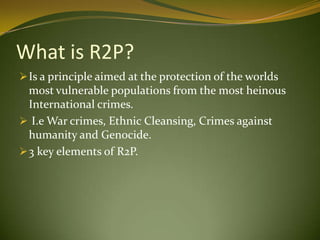 Human security responsibility to protect | PPTX