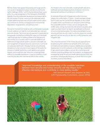 Human security and food security hunger, food insecurity and ...