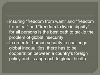 Human security basic overview | PPTX