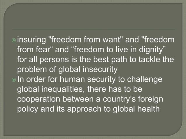 Human security basic overview | PPTX