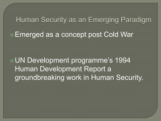 Human security basic overview | PPTX