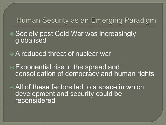 Human security basic overview | PPTX