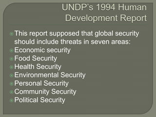 Human security basic overview | PPTX