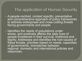 Human security basic overview | PPTX