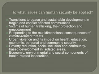 Human security basic overview | PPTX