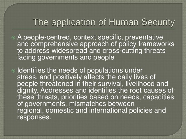 Human security basic overview