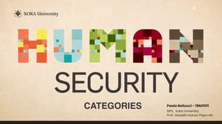 Human Security Categories | PDF