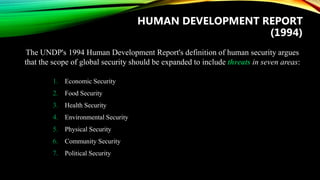 Human security presentation | PPTX