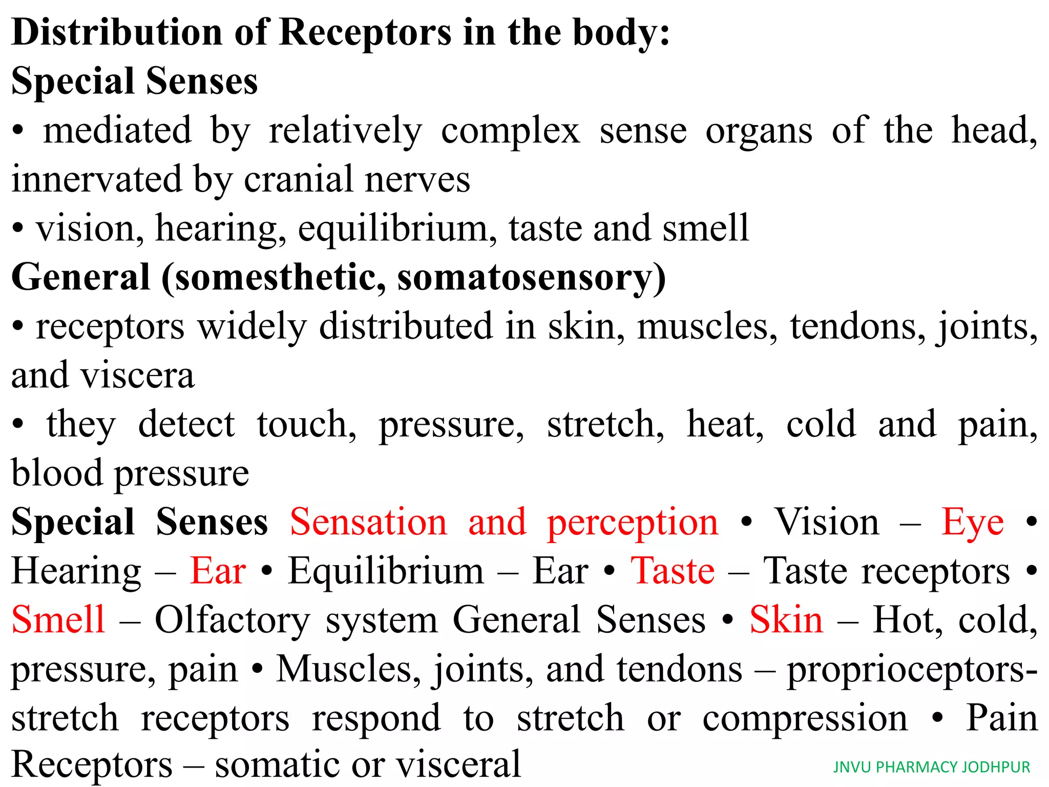 HUMAN SENSORY ORGANS | PPT