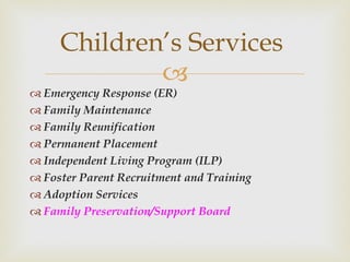 Human services agency | PPT