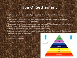 Human settlement | PPTX