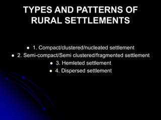 HUMAN SETTLEMENT AND CONTAMINATION DUE TO WASTE DISPOSAL AND AGRO ...