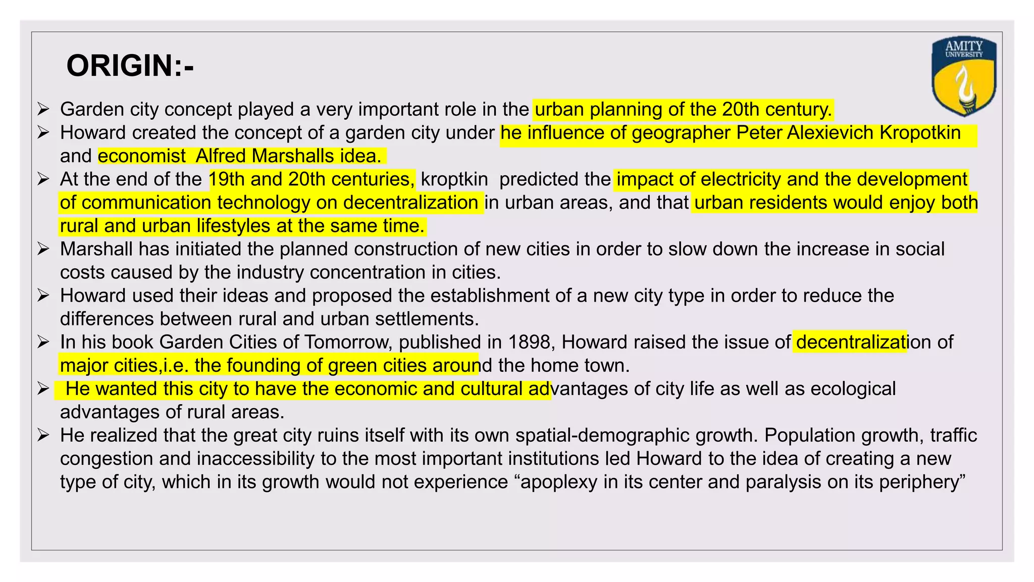 GARDEN CITY(garden city concept) | PPTX