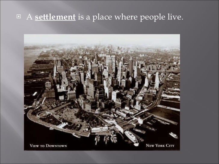 Human Settlements
