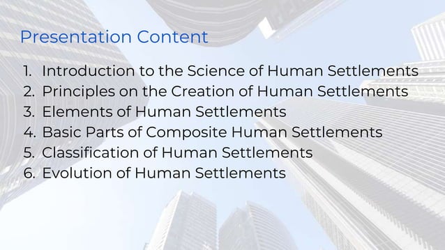 Human Settlements.pptx | Geology | Science