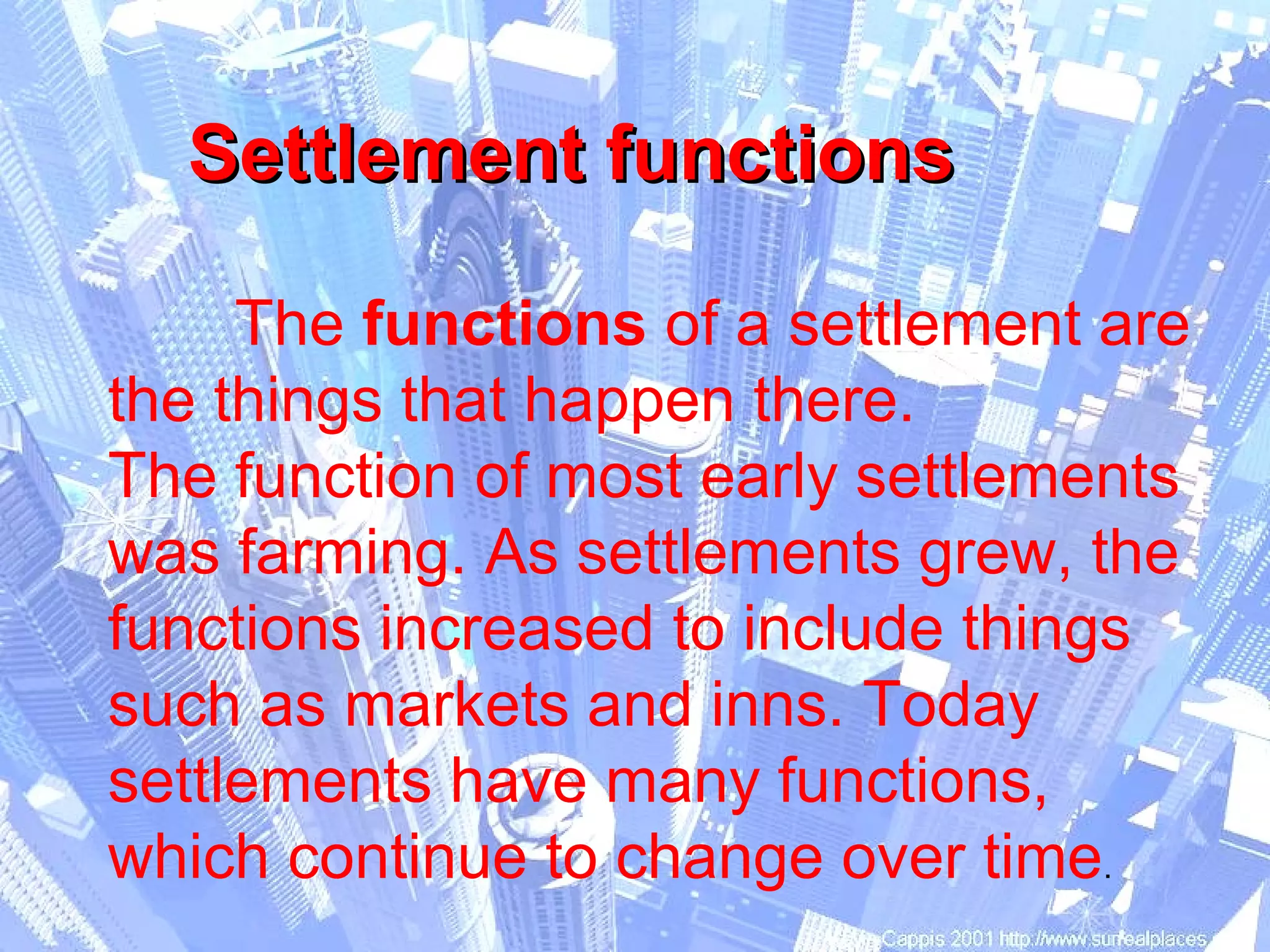 Human settlements 1 | PPT