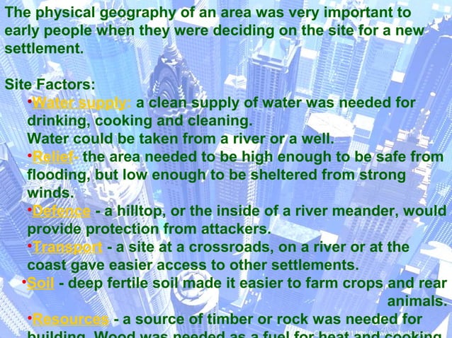 Human settlements 1 | PPT