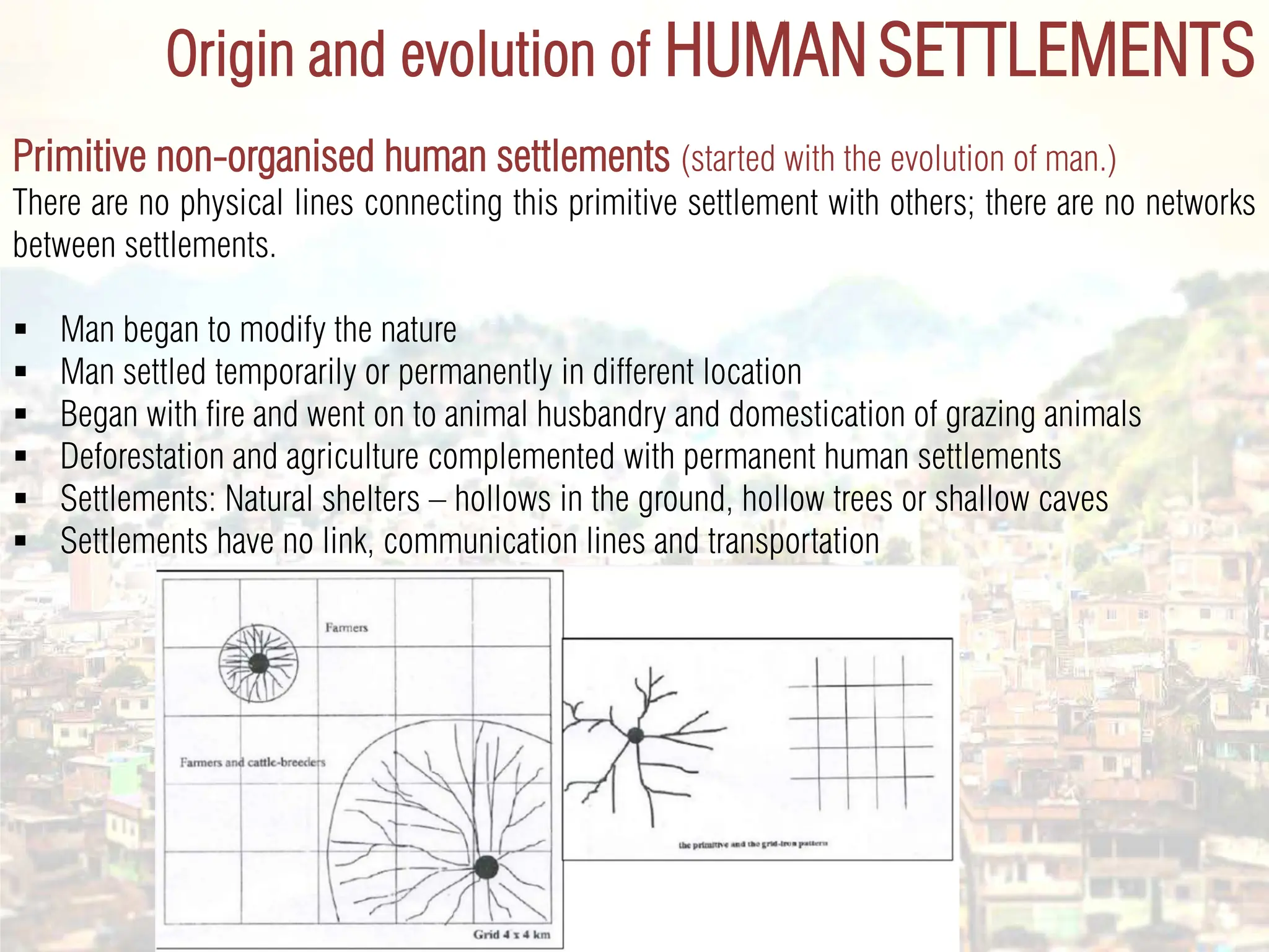 HUMAN SETTLEMENTS PLANNING Compiled By | PDF