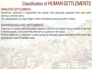 HUMAN SETTLEMENTS PLANNING Compiled By | PDF