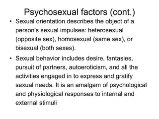 human sexuality dimension pyschological, | PPT