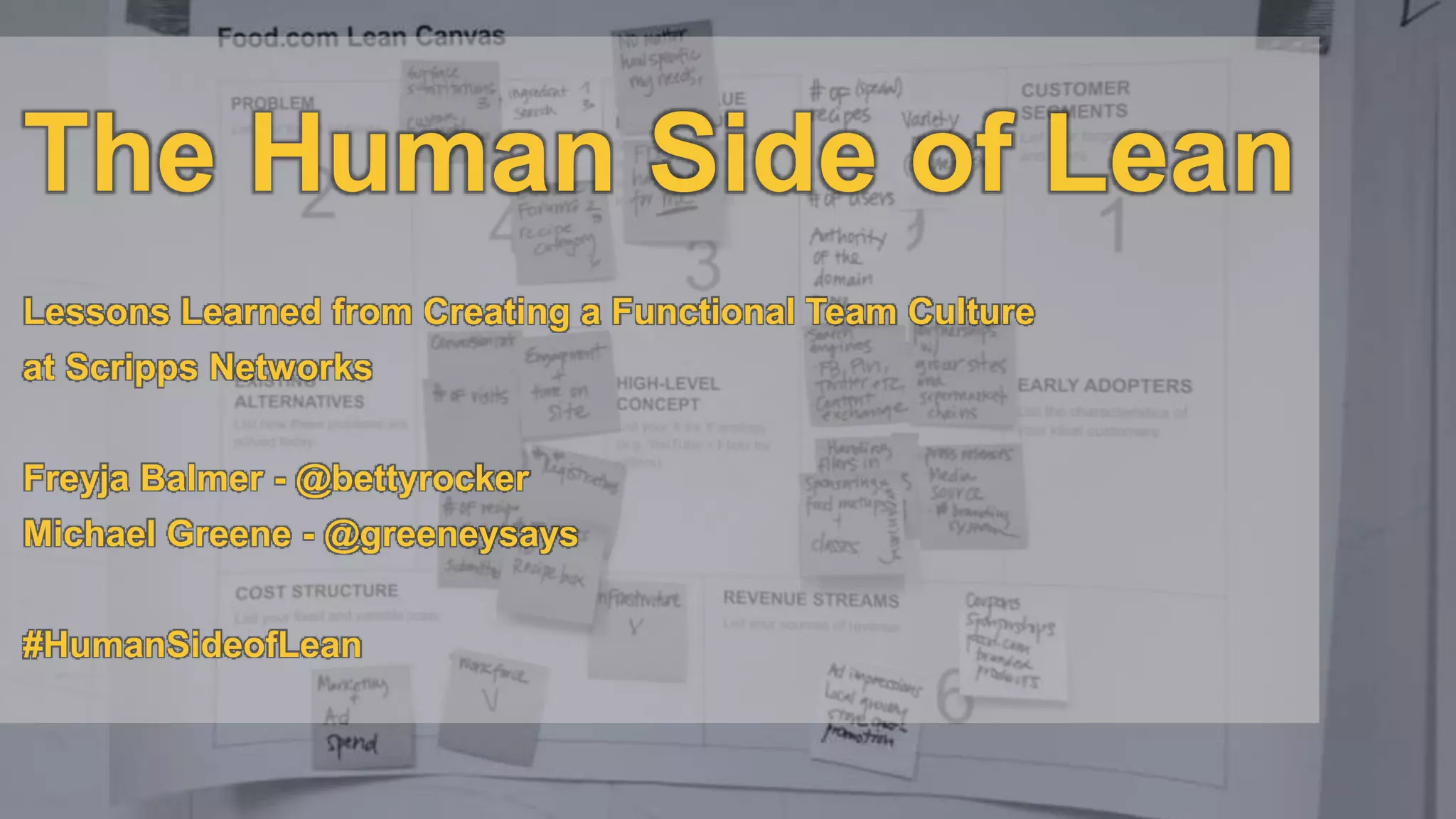 The Human Side of Lean: Lessons Learned from Transforming Team Culture ...