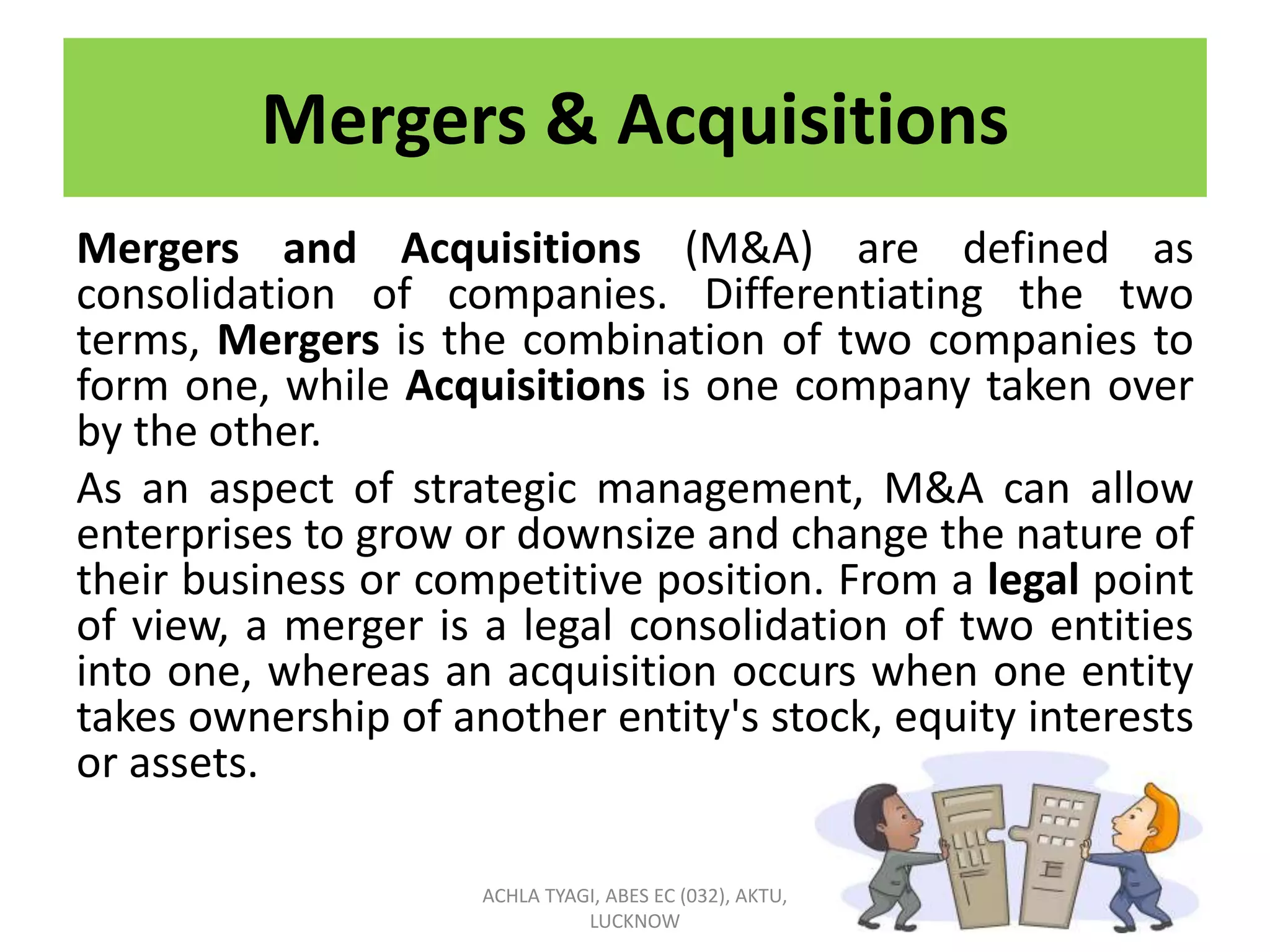 Human Side of Mergers & Acquisitions | PPTX