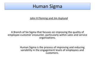 Human sigma | PPTX