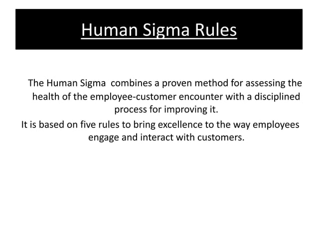 Human sigma