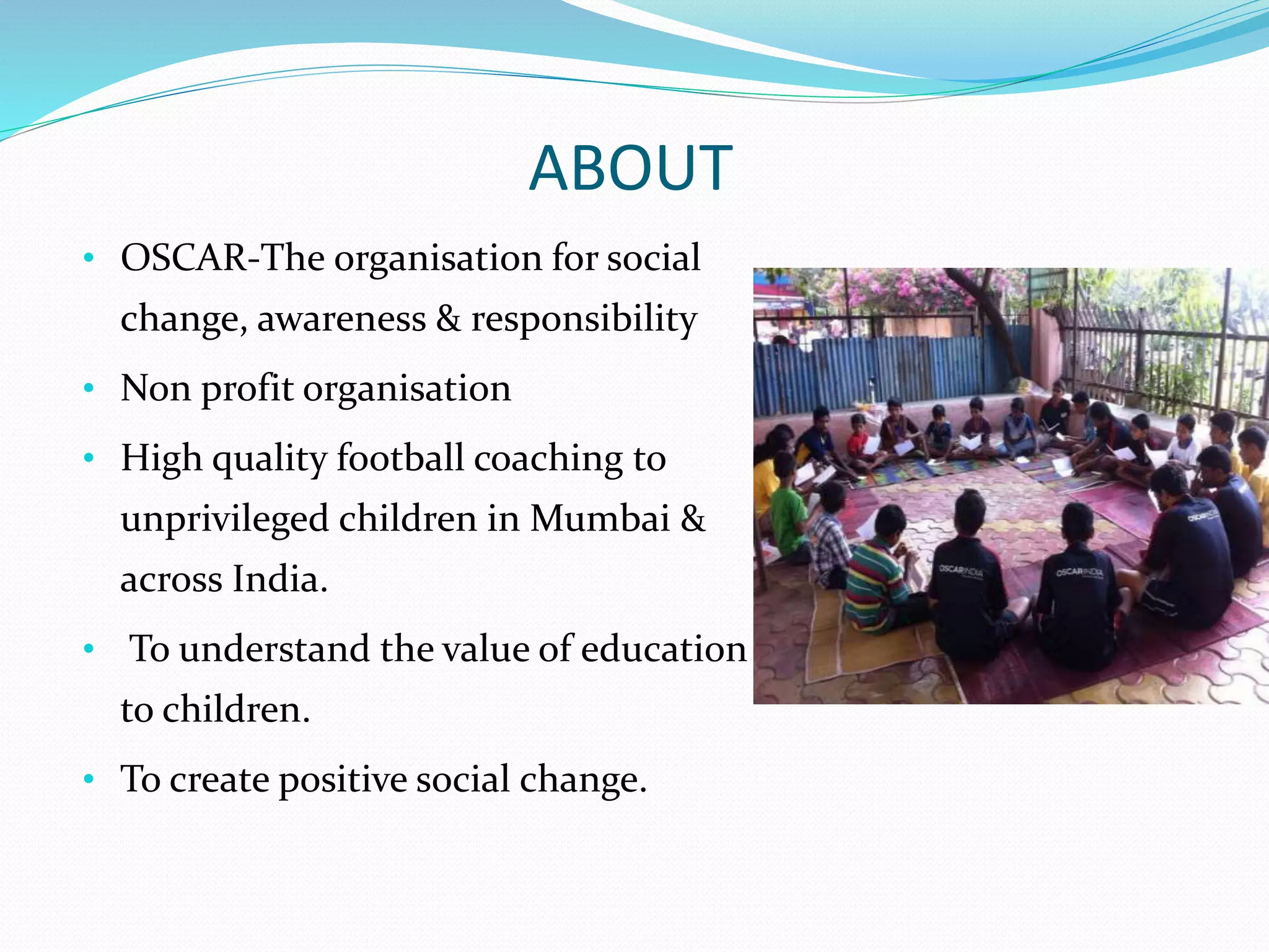 Oscar Foundation - An NGO | PPTX