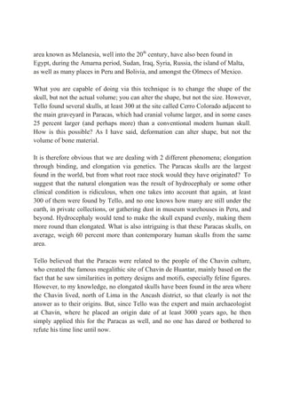 Human skulls of peru possible evidence of a lost human species | PDF