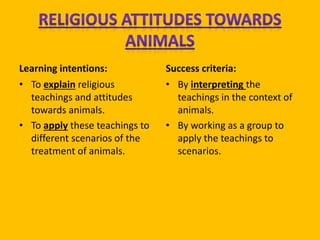 Humans vs animals | PPTX