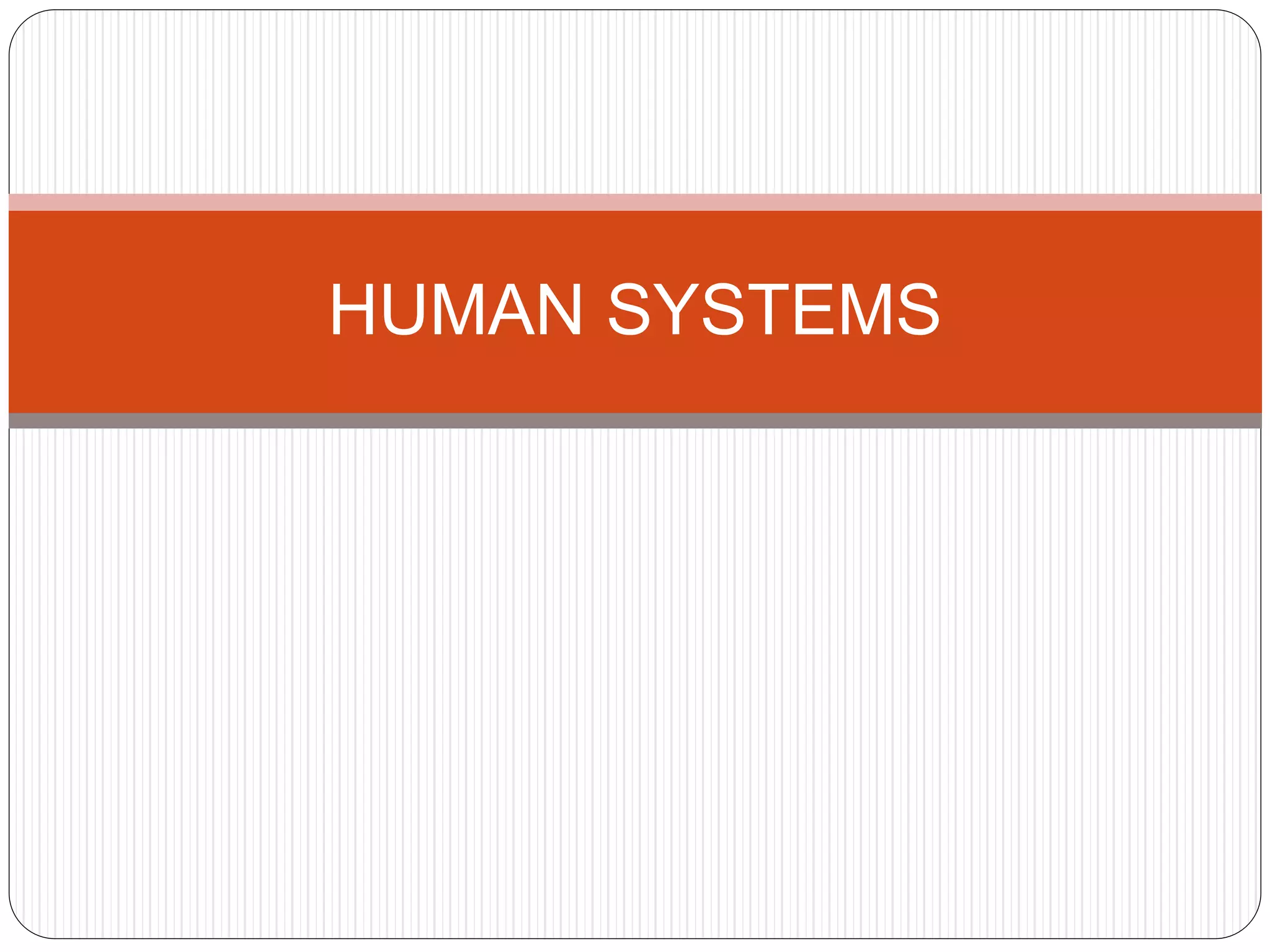 Human systems | PPT