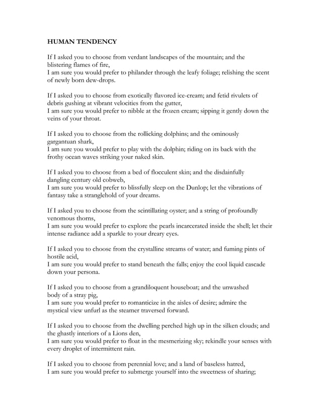 Human Tendency | PDF