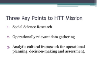 Human Terrain System (1).pdf | Defense Industry | Industries