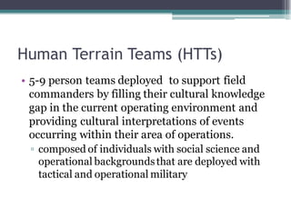 Human Terrain System (1).pdf | Defense Industry | Industries