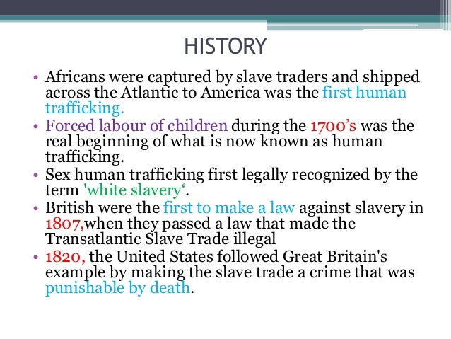 Human Trafficking - Criminology