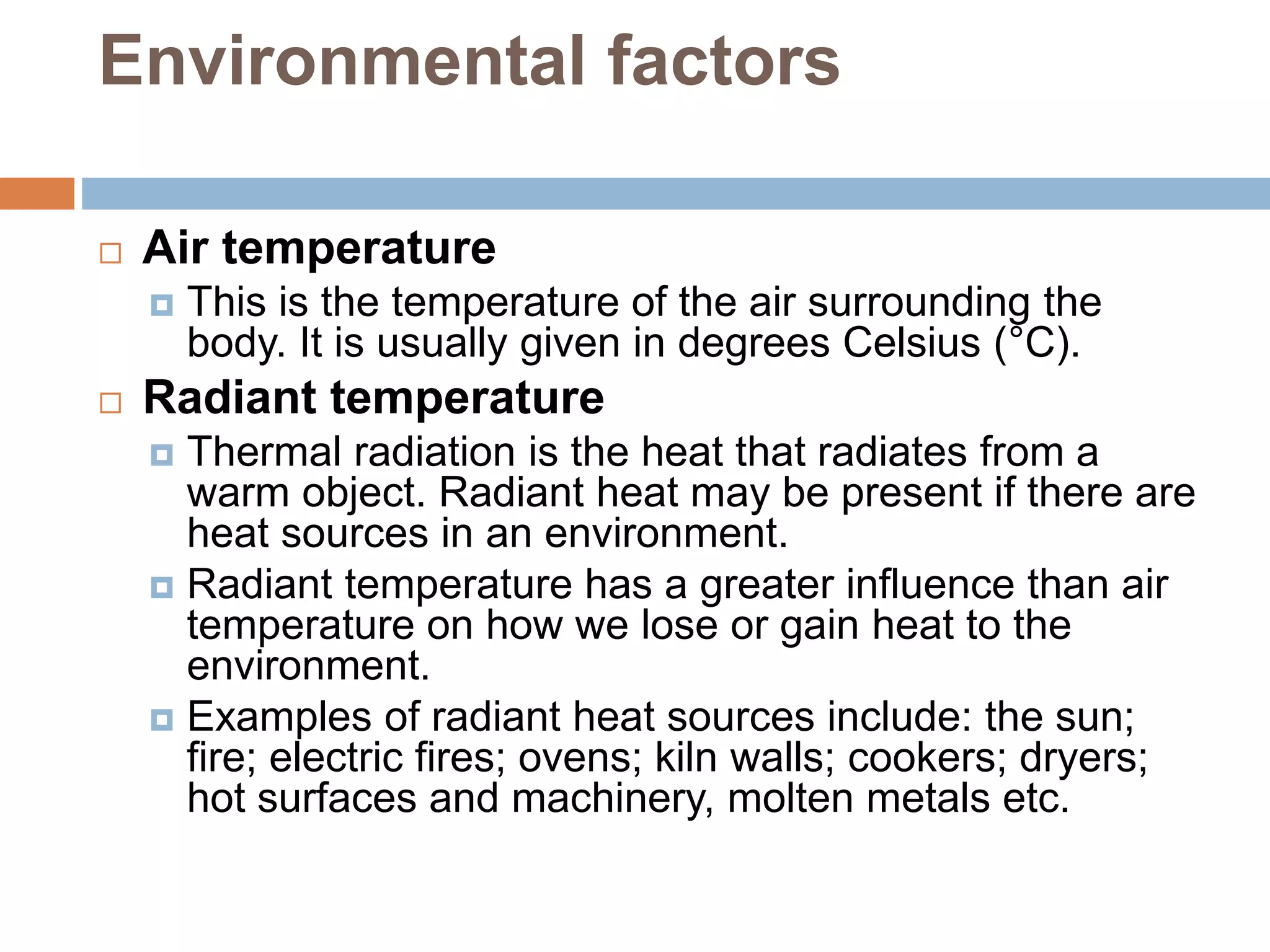 Human thermal comfort | PPTX