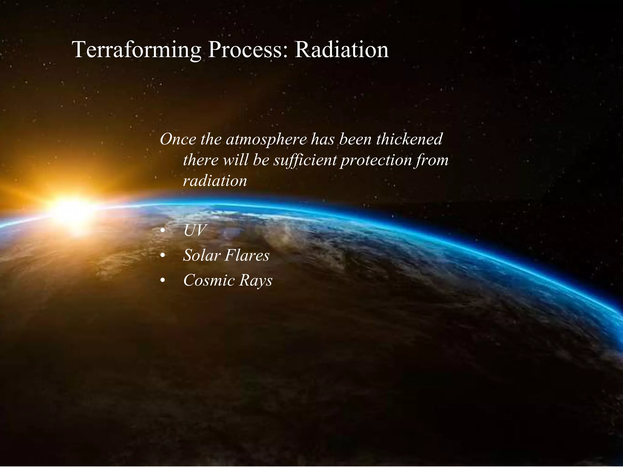 Human to Mars- "Mars Terraforming" | PPTX