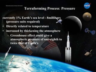 Human to Mars- "Mars Terraforming" | PPTX