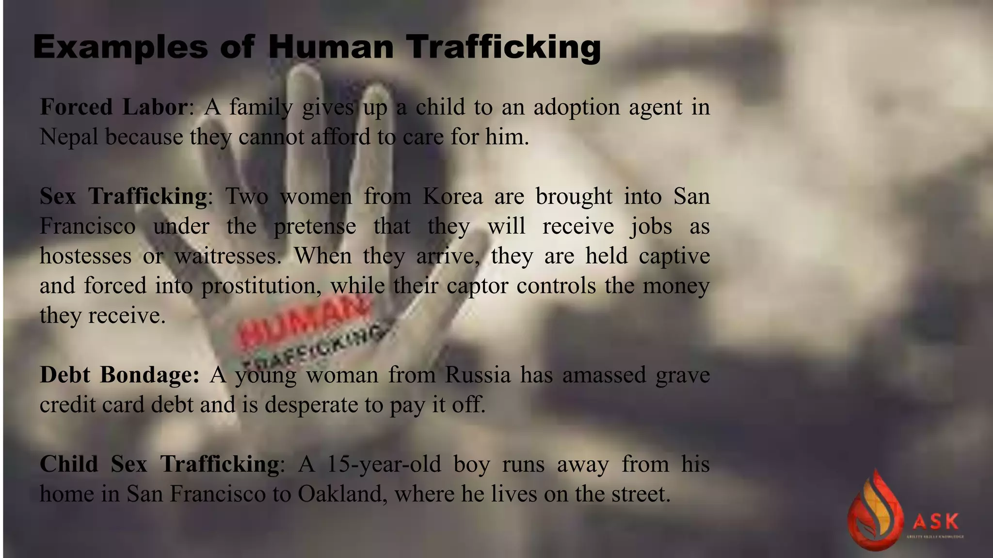 Human Trafficking | PPTX