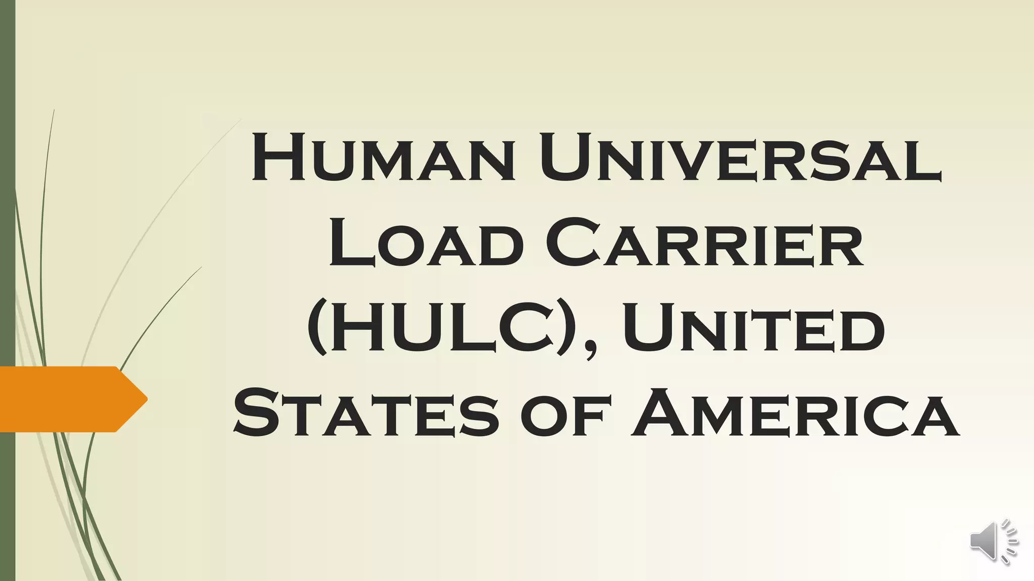 Human universal load carrier (hulc), united states of america | PPT