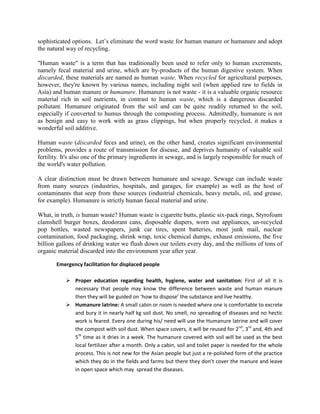 Humanure latrine | PDF