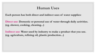 Human uses | PPT