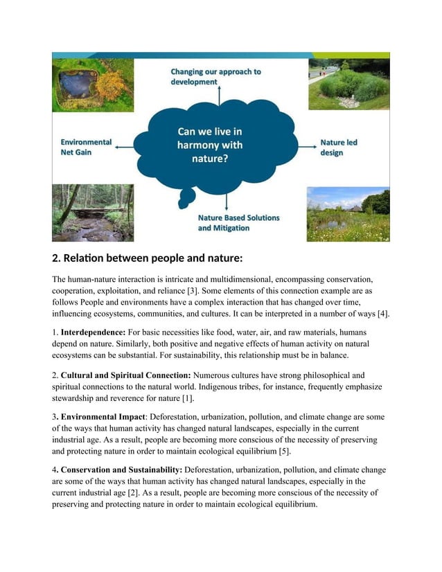 Human value: Harmony between human and nature and coexistence | PDF