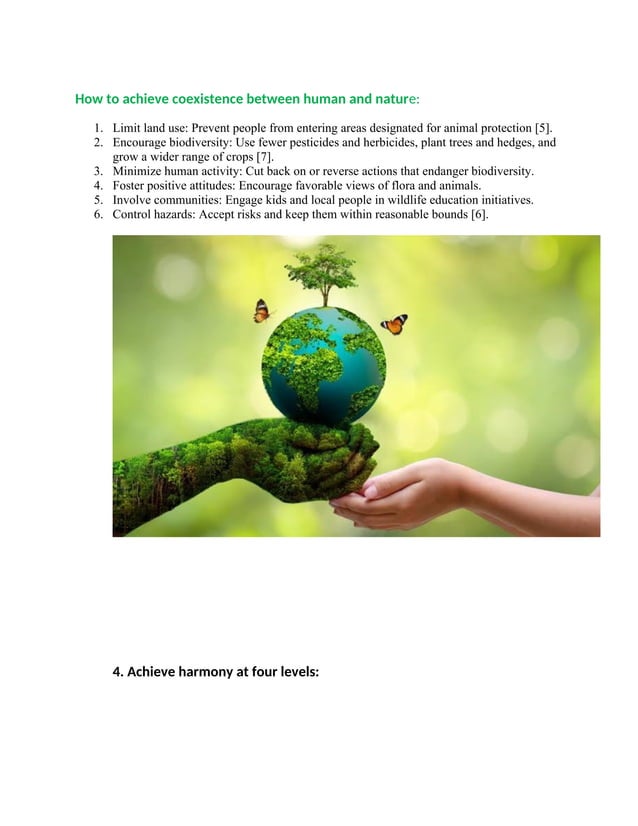 Human value: Harmony between human and nature and coexistence | PDF